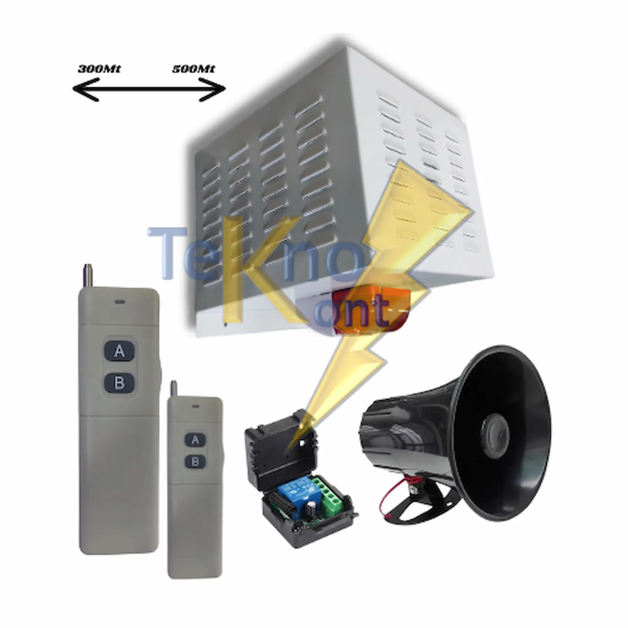 Alarma Comunitaria LITE 20W + 15W Largo alcance - Tekno Kont Chile