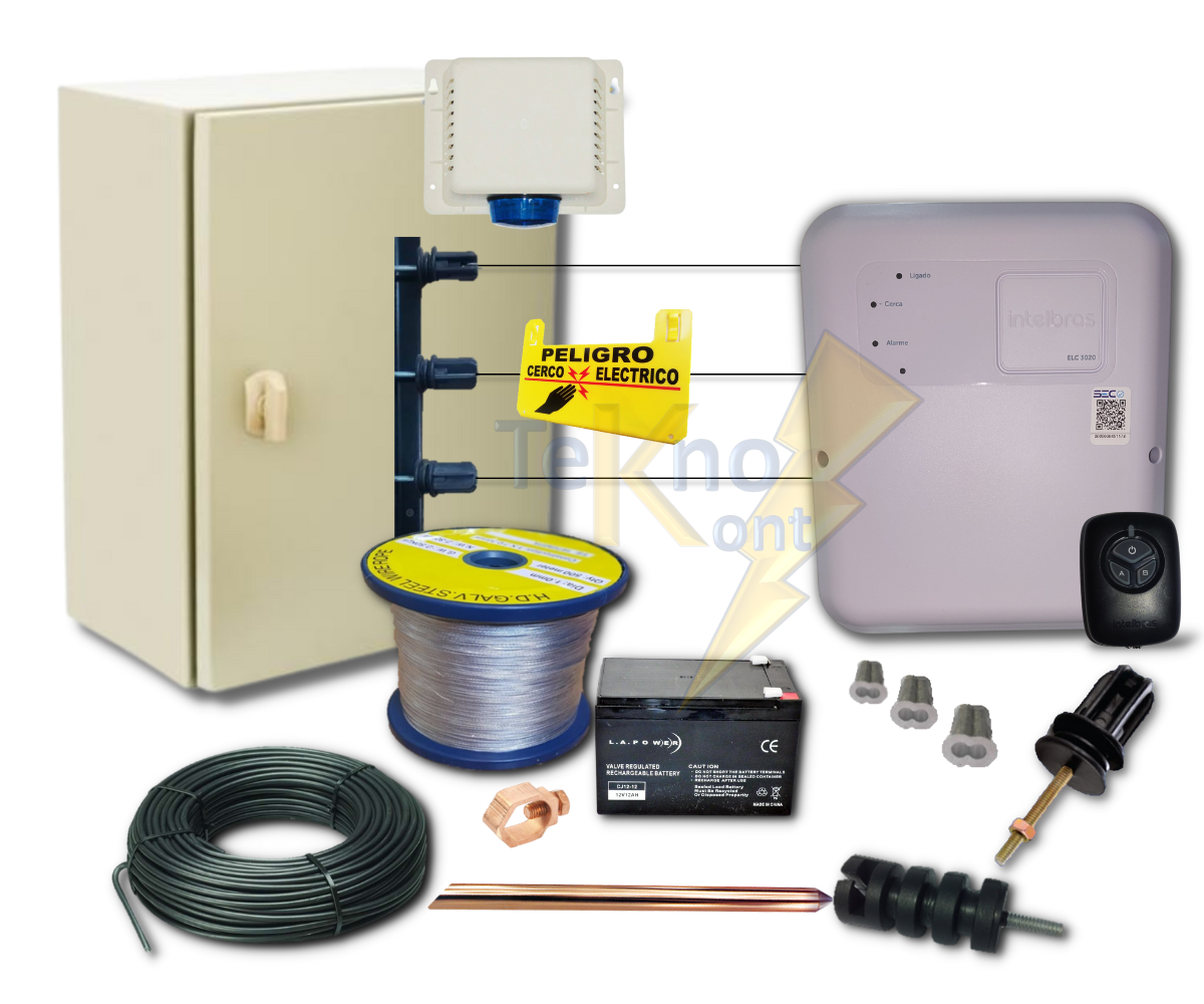 Kit 80 Metros Cerco Eléctrico Intelbras - Tekno Kont Chile